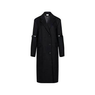 Coperni Manteau crois&eacute; en laine m&eacute;lang&eacute;e