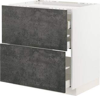 IKEA METOD / MAXIMERA Unterschr.f Kochf/2 Fronten/3 Sch