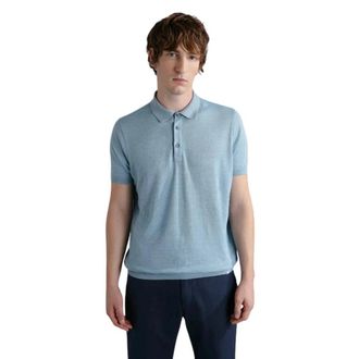 Paul & Shark Leinen-Polohemd - - Tops - Herren - Blau - 2XL