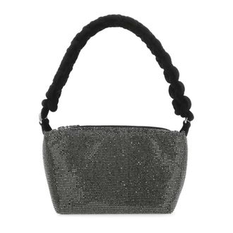 Kara Femme, Sacs, Noir, Taille: ONE Size Sac &agrave; main en strass noirs