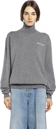 Gucci Cashmere Logo Turtleneck Sweater