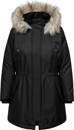 Only Carmakoma Carirena Parka Coat Otw, Parkas aux femmes, Black, M-46/48