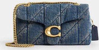 Coach Tabby Schultertasche 26 Aus Regenerativem Baumwoll-Denim Mit Steppung