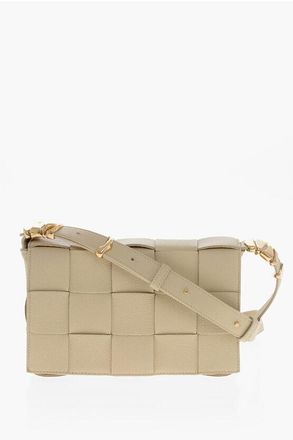 Bottega Veneta Braided Leather Shoulder Bag with Golden Effect Details Gr&ouml;&szlig;e Unica