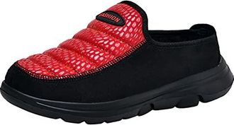 Generic Pantoufles en tissu imperm&eacute;able et antid&eacute;rapant &agrave; bout rond pour homme - Respirantes - Avec soutien de la vo&ucirc;te plantaire - Large largeur, b, 41 1/3 E