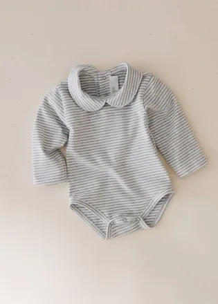Mango Combi-pyjama pour enfant en coton &agrave; rayures gris moyen - Home - 12-18 mois - MANGO HOME