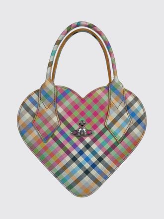 Vivienne Westwood Josephine herzf&ouml;rmige Mini-Tasche aus Tartan mit metallischem Orb-Logo
