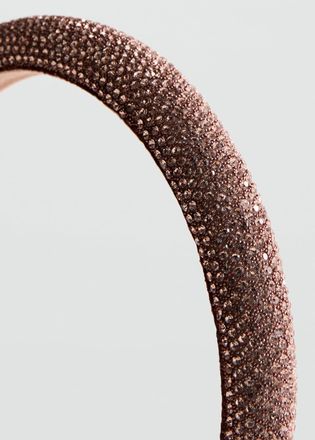 Mango Kristall-Diadem hellrosa - Damen - Einheitsgröße - MANGO