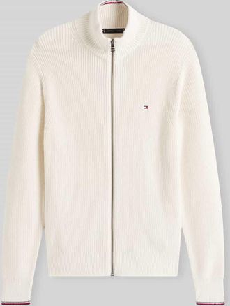 Tommy Hilfiger Regular Fit Strickjacke aus reiner Baumwolle