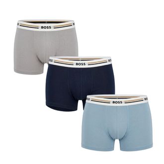 HUGO BOSS Homme, Sous-v&ecirc;tements, Multicolore, Taille: S Trunk 3P Revive