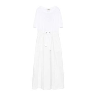 Herno Femme, Robes, Blanc, Taille: 38 FR Robe Midi &agrave; Panneaux