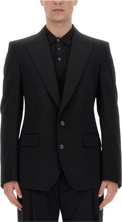 Dolce & Gabbana Homme, Vestes, Noir, Taille: L Veste Crois&eacute;e