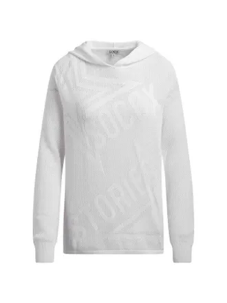 soccx Kapuzenpullover mit Intarsien-Strick