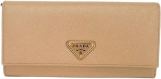 Prada Pre-owned Cuir petite-maroquinerie - Femme - Pre-owned - Beige - Taille: ONE Size