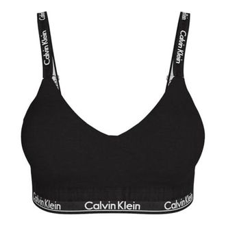 Calvin Klein Soutien-Gorge Brassi&egrave;re Femme Lightly Lined Stretch, Noir (Black W. DTM WB), XS