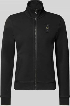 Blauer Sweatjacke mit Stehkragen Modell City New