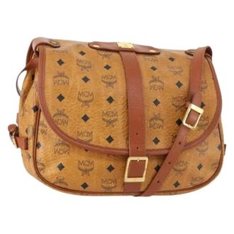 MCM Sac bandouli&egrave;re en plastique Pre-owned - Femme - Pre-owned - Brun - Taille: ONE Size