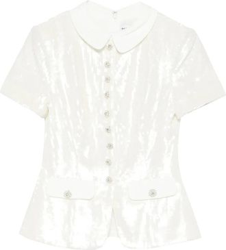 Self Portrait Damen, Blusen & Hemden, Wei&szlig;, 2XSGr&ouml;&szlig;e