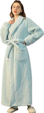 Generic Peignoirs moelleux pour femme - Taille - Peignoir en tissu éponge chaud et confortable - Pour femme - En coton - Vêtements dintérieur - Vêtements de n