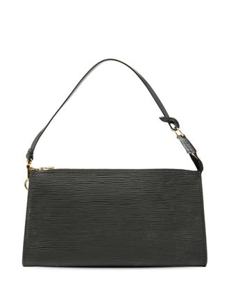 Louis Vuitton 2001 Epi Pochette Accessoires Schultertasche - Schwarz