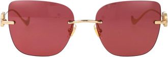 Valentino Garavani Femme, Accessoires, Jaune, Taille: 54 MM VLogo Signature 54mm Square Lunettes de soleil