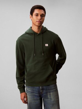 Calvin Klein Jeans Kapuzensweatshirt 400GSM TERRY BADGE HOODIE Mit Rundhalsausschnitt