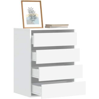 vidaXL Commode dangle blanc 60x41x76 cm bois ding&eacute;nierie - Vidaxl