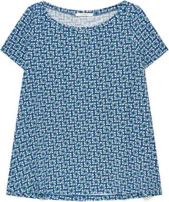 Maliparmi Maliparmi, Femme, Tops, Bleu, Taille: 40 FR Mini T-Shirt Moulin&eacute;