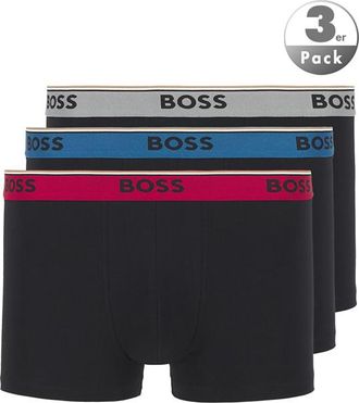 HUGO BOSS Herren Trunks schwarz Baumwolle & Mix unifarben