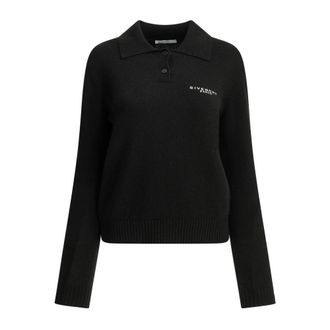 Givenchy Logo-Kragen Strickpullover - - Knitwear - Damen - Schwarzk - S