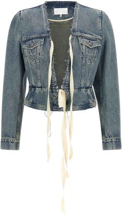 Maison Margiela Veste En Jean - Bleu Clair