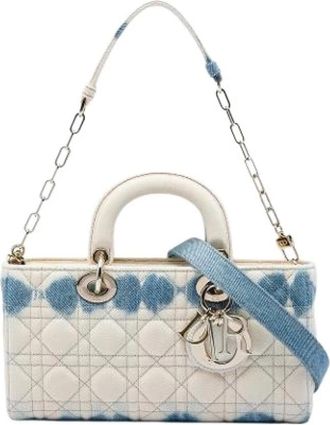 Dior Pre-owned Quilted Denim Satchel - - Pre-owned - Damen - Blau - ONE SIZE