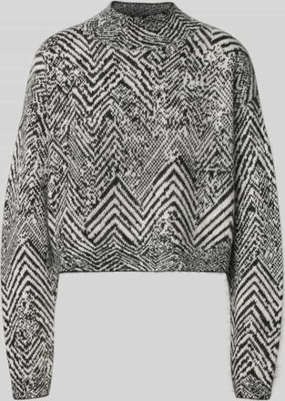 HUGO BOSS Oversized Strickpullover aus Mohair-Woll-Mix Modell FACLINA