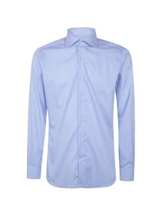 Barba Classic Cotton Twill Straight Bacchetta Shirt