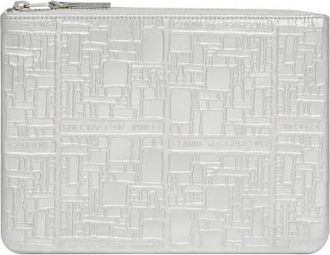 Comme Des Gar&ccedil;ons Femme, Sacs, Gris, Taille: ONE Size Big Pouch Logotype Metallic