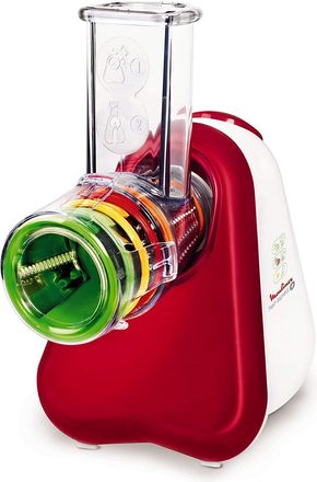 Moulinex DJ755G Fresh Express + Multifunktionszerkleinerer mit 5 Zubehörteilen und einem großen Zulaufrohr