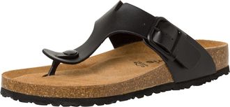 Tamaris Damen Fu&szlig;bett Pantolette flach, schwarz, 37 EU