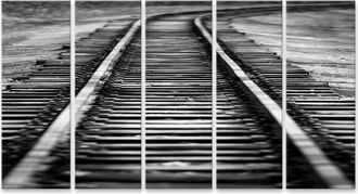 Islandburner Prime Bild auf Leinwand Retro Eisenbahn Wald Bilder Wandbilder Poster