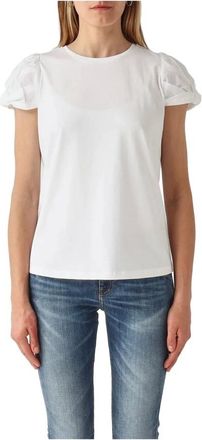 Twinset Femme, Tops, Blanc, Taille: 38 FR T-shirt en jersey de coton