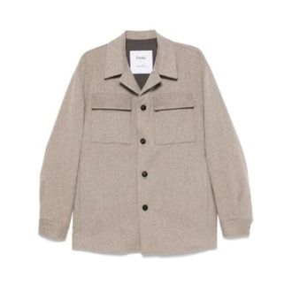 Hev&ograve; Mantel - - Jackets - Herren - Grau - L