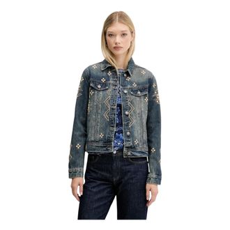 Desigual Veste en jean Mirror - Femme - Vestes - Bleu - Taille: 38 FR