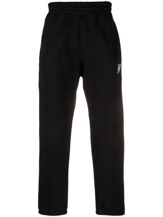 Neil Barrett pantalon de jogging &agrave; logo brod&eacute; - Noir