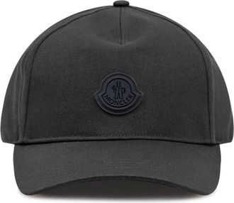 Moncler Homme, Accessoires, Noir, Taille: ONE Size Casquette de baseball en gabardine de coton