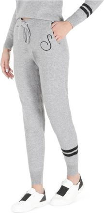 Dee Ocleppo Femme, Pantalons, Gris, Taille: 44 FR Crown of Edinburgh Cashmere Track Pants