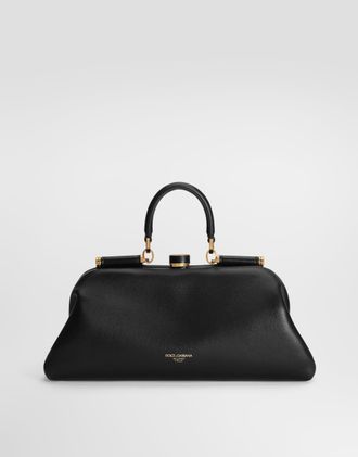 Dolce & Gabbana Handtasche Grandma Medium Aus Plong&eacute;-nappaleder - Frau Collection Schwarz Onesize