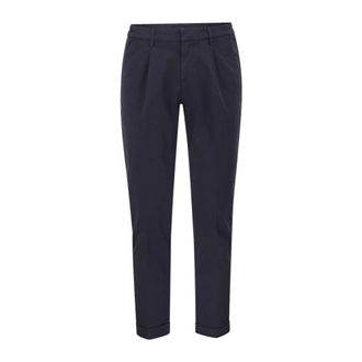 Fay Slim Fit Hose aus Stretch-Gabardine - - Trousers - Herren - Blau - W32