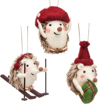 Sass & Belle Festliche Igel H&auml;ngedekoration - Lucky Dip