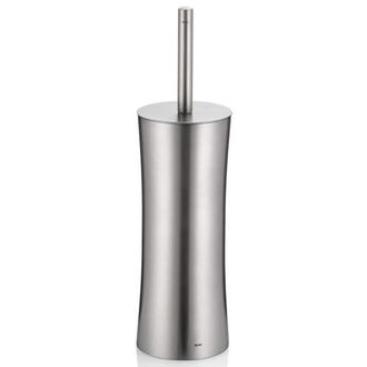 KELA Kela 22496 set porte-brosse WC, acier inoxydable mat, Elegance, Argent
