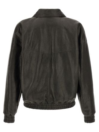 Saint Laurent Mens Black Lamb Leather Jacket Clothing