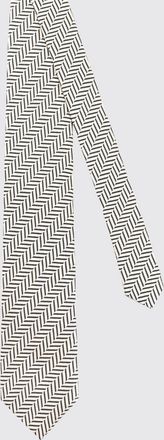 Tom Ford Cravate en pure soie &agrave; motif abstrait en zigzag